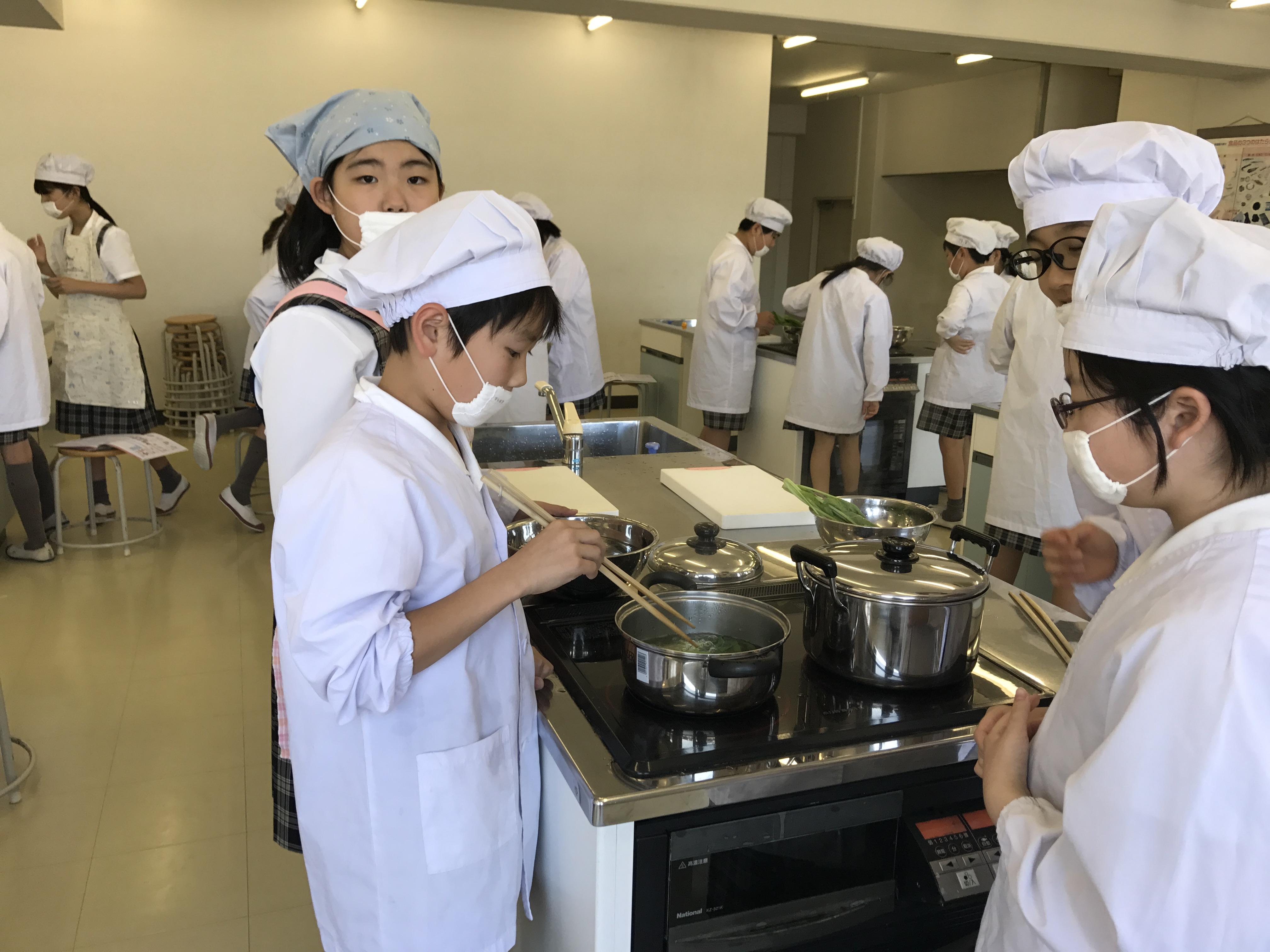 ほうれん草のおひたし～5－2編～＜5年生＞ | はつしば歳時記 | はつしば学園小学校